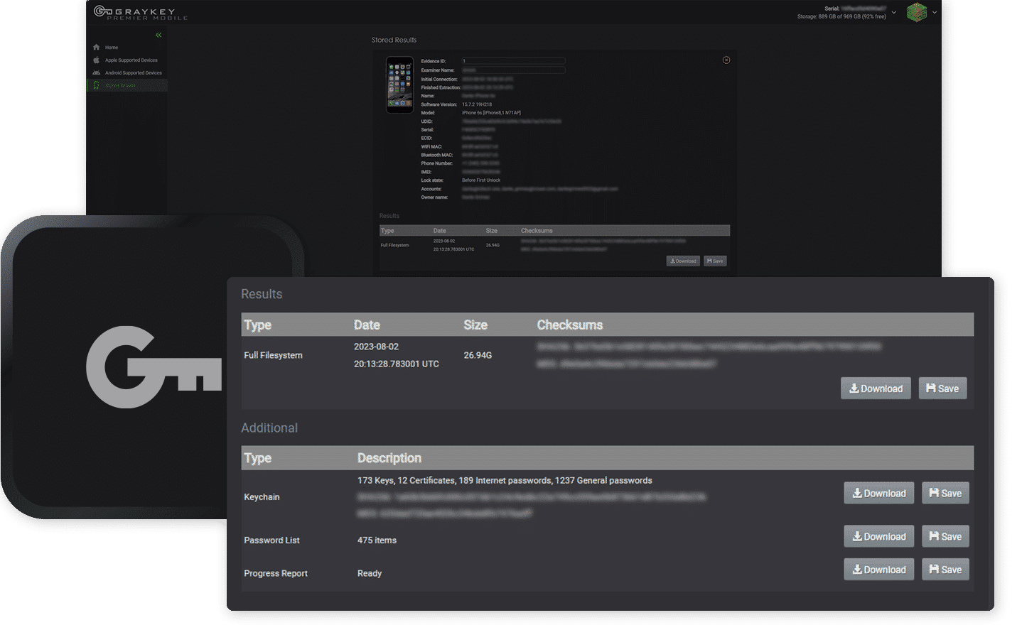 Graykey peut fournir un accès aux derniers appareils iOS & Android